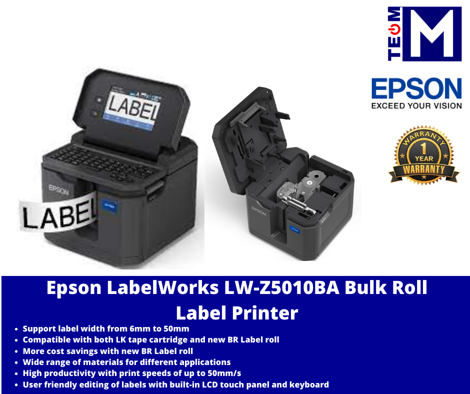 Epson LW-Z5010BA LabelWorks Bulk Roll Label Printer